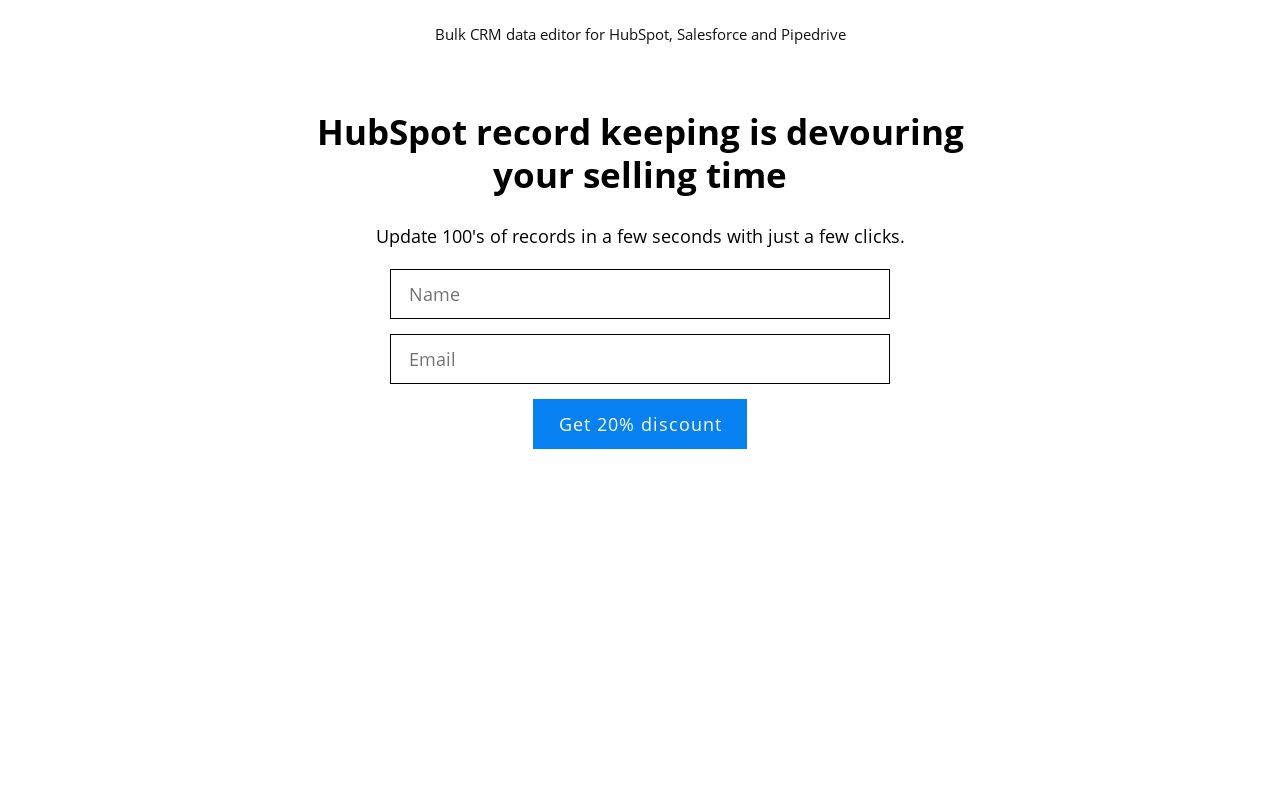 Bulk Data Editor - Edit 100's of records at once